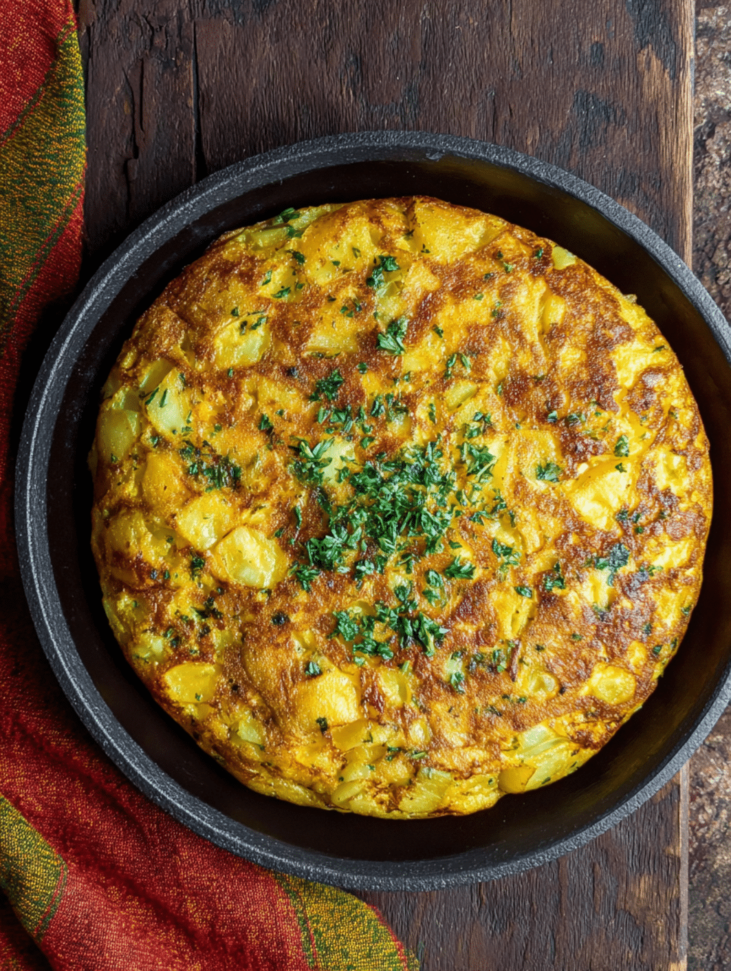 Potato Omelette Recipe: Spanish Style With Crispy Potatoes ...